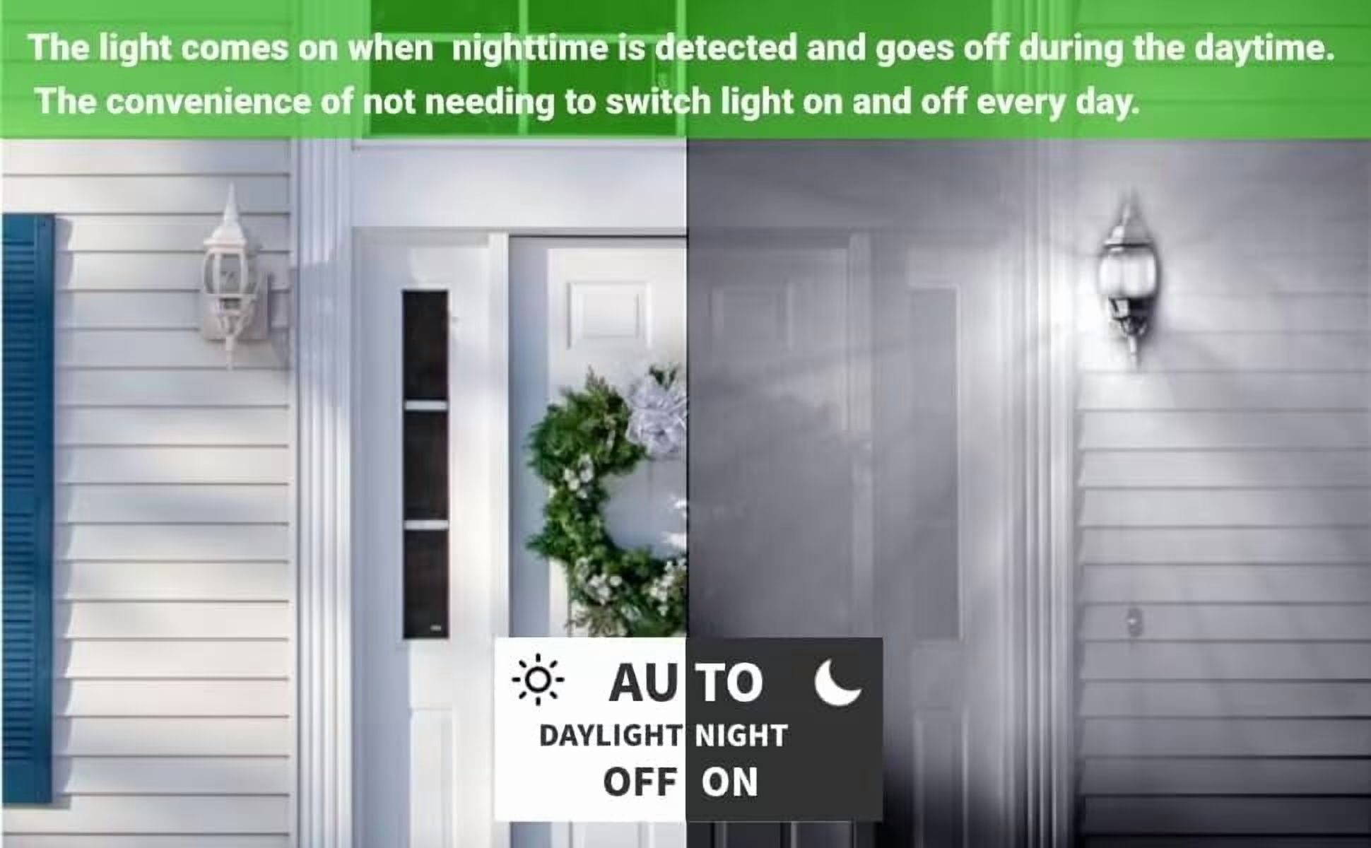EFEMF-12-Pack Dusk to Dawn Light Bulbs Outdoor 75 Watt Equivalent ...