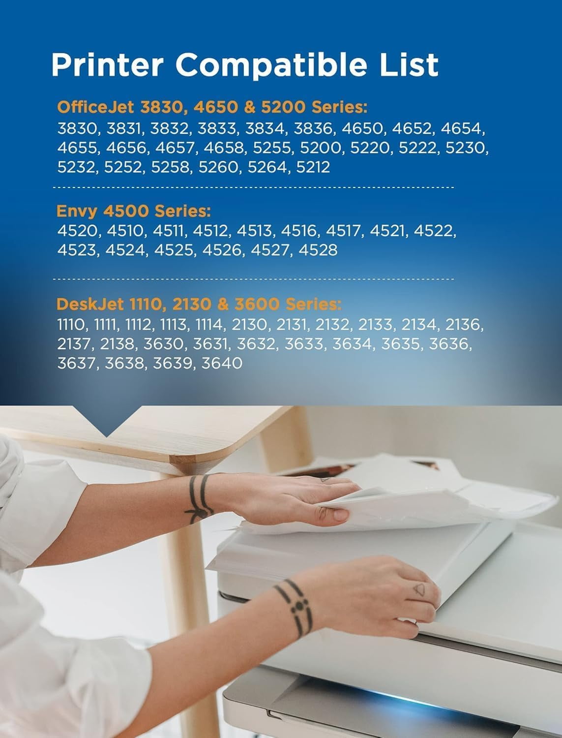 EFEMF-63 Ink Cartridge Replacement for HP63 Works with HP DeskJet 1112 ...