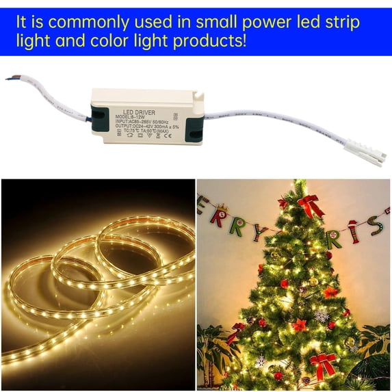 EFEMF-8-12W LED Driver, Constant Current 300mA±5% AC 85-265V Output 24 ...