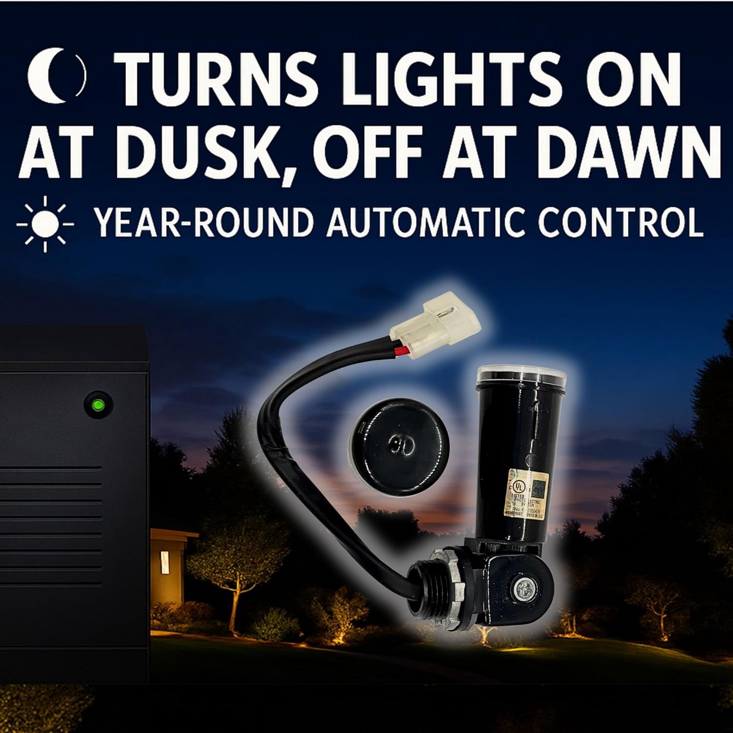 EFEMF-Dusk to Dawn Sensor Photocell for Outdoor Lighting - Outdoor ...