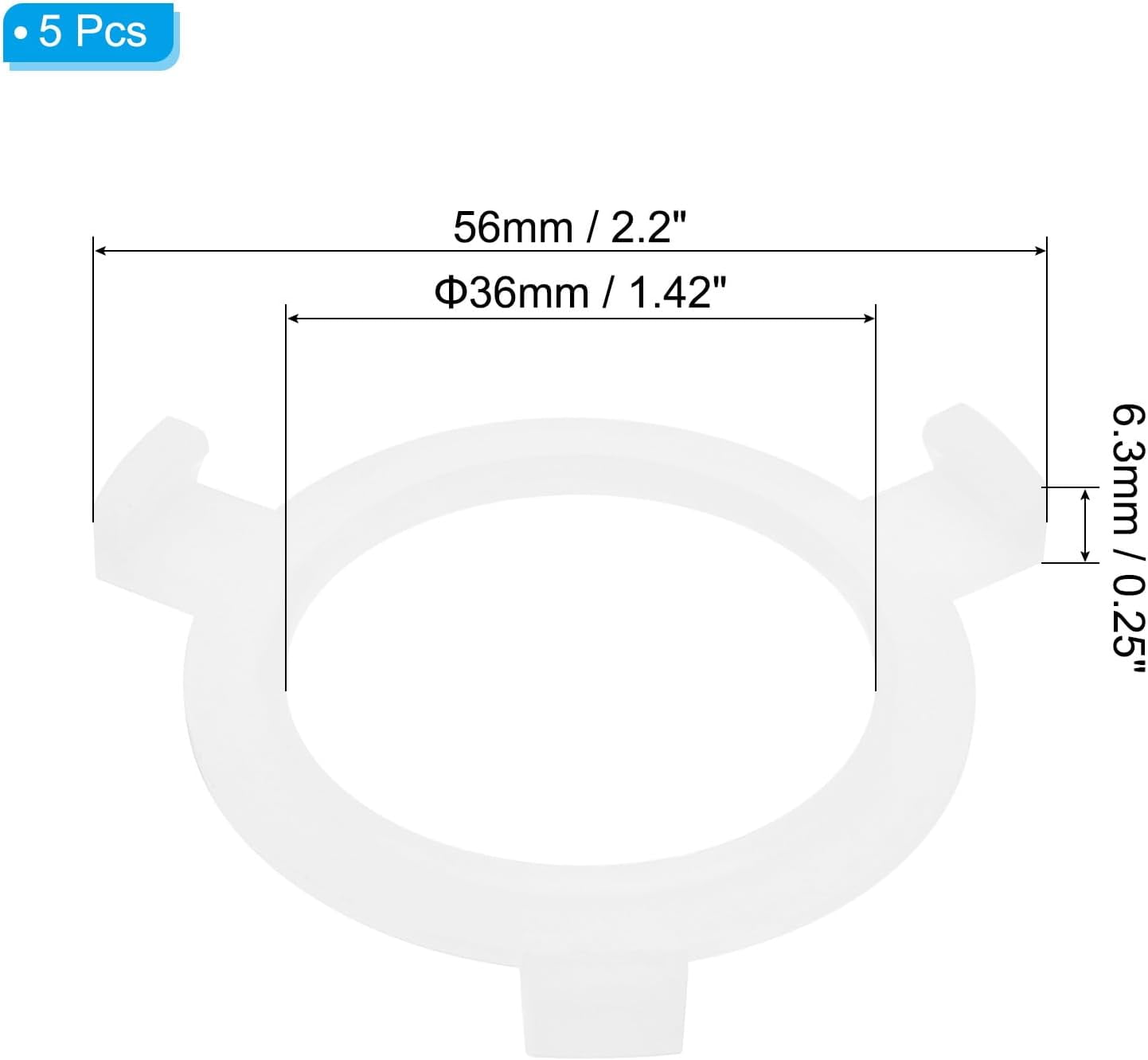 EFEMF-E27 to E26 Lamp Shade Ring, 5 Pack Lamp Holder Adapter Ring ...