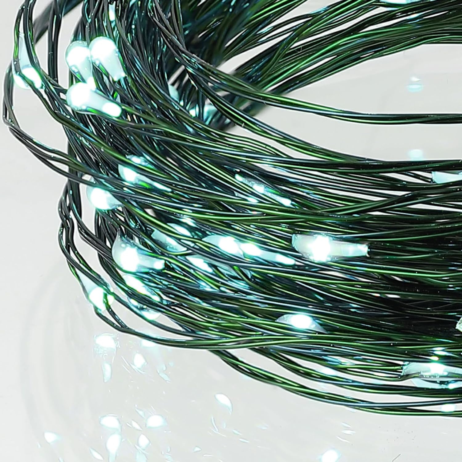 EFEMF-Fairy String Lights Battery Operated Green Wire LED Waterproof ...