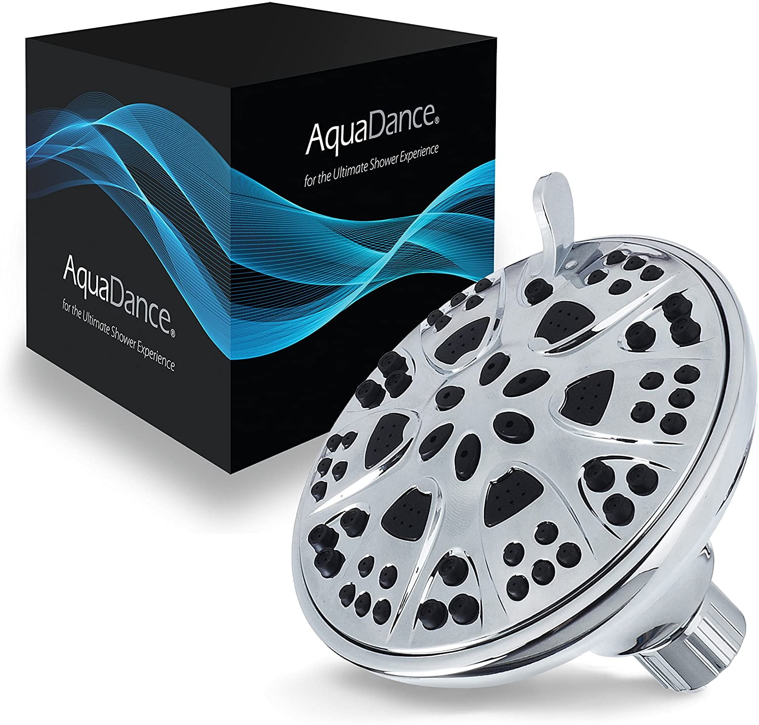 EFEMF-High Pressure 6-Setting, Large 5-Inch Shower Head with Full ...