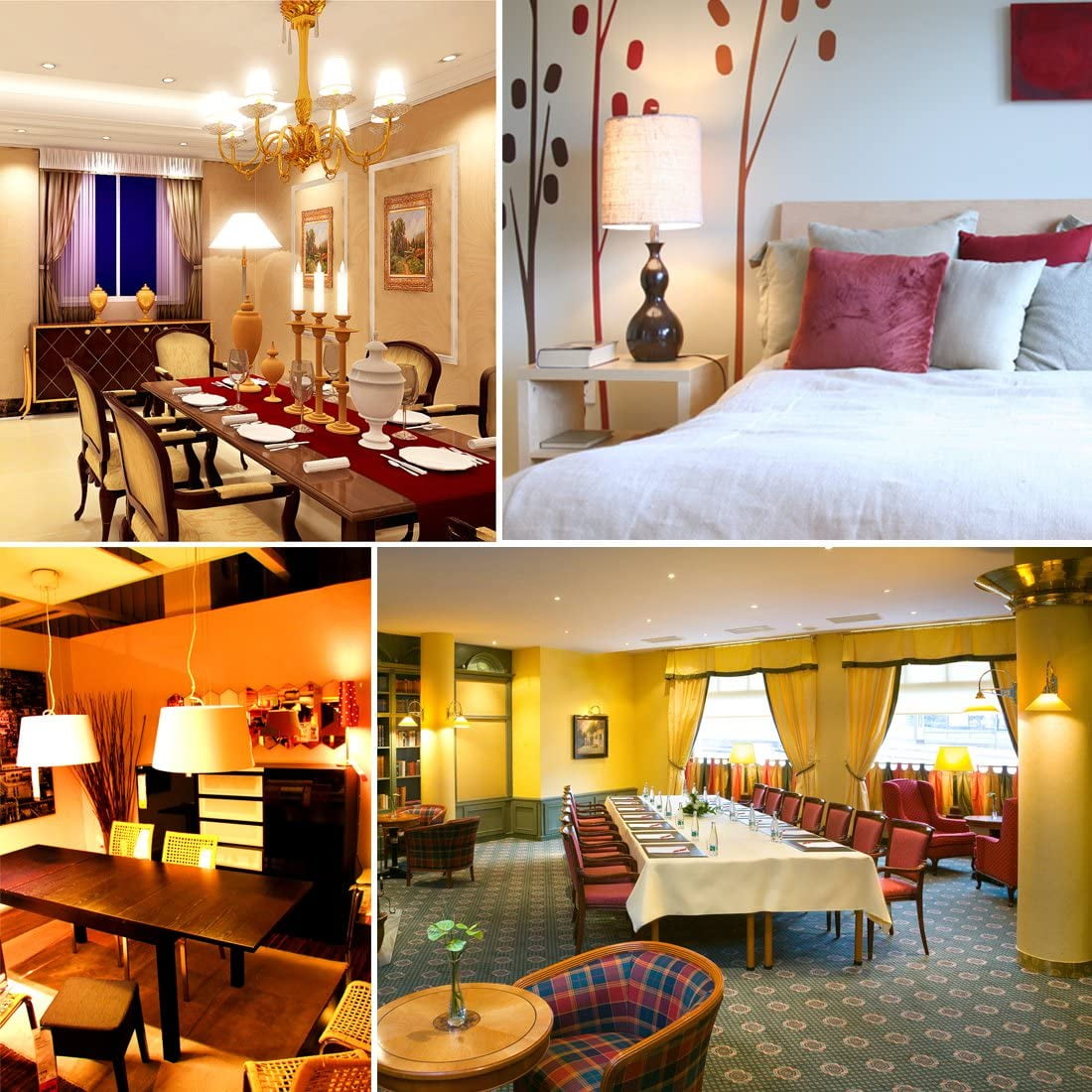 EFEMF-LED Light Bulb 85W Equivalent, RGB Color Changing Light Bulb, 6 ...