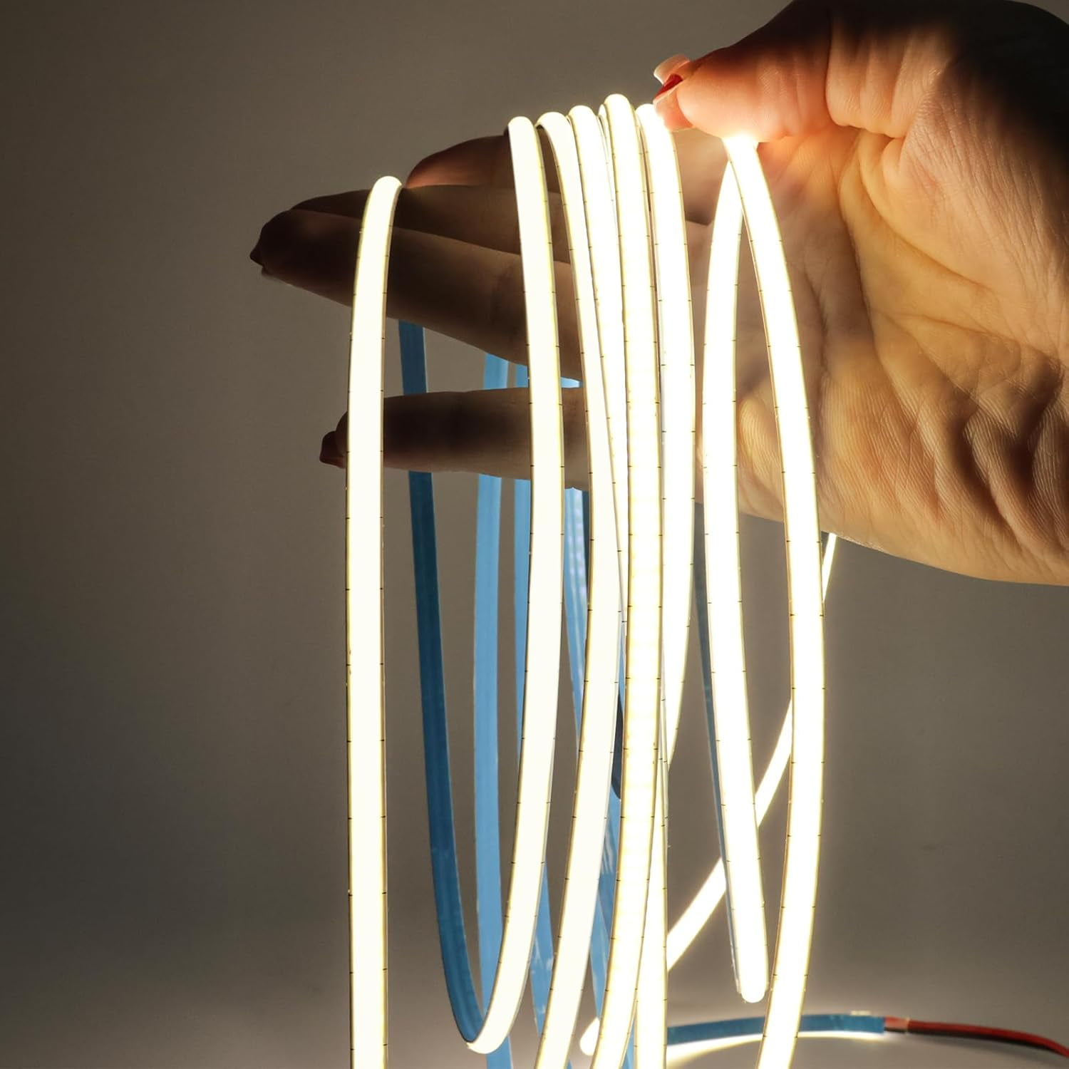 EFEMF-LED Strip Light 12V, 5 mm Wide Ultra Narrow Natural White 4000K ...