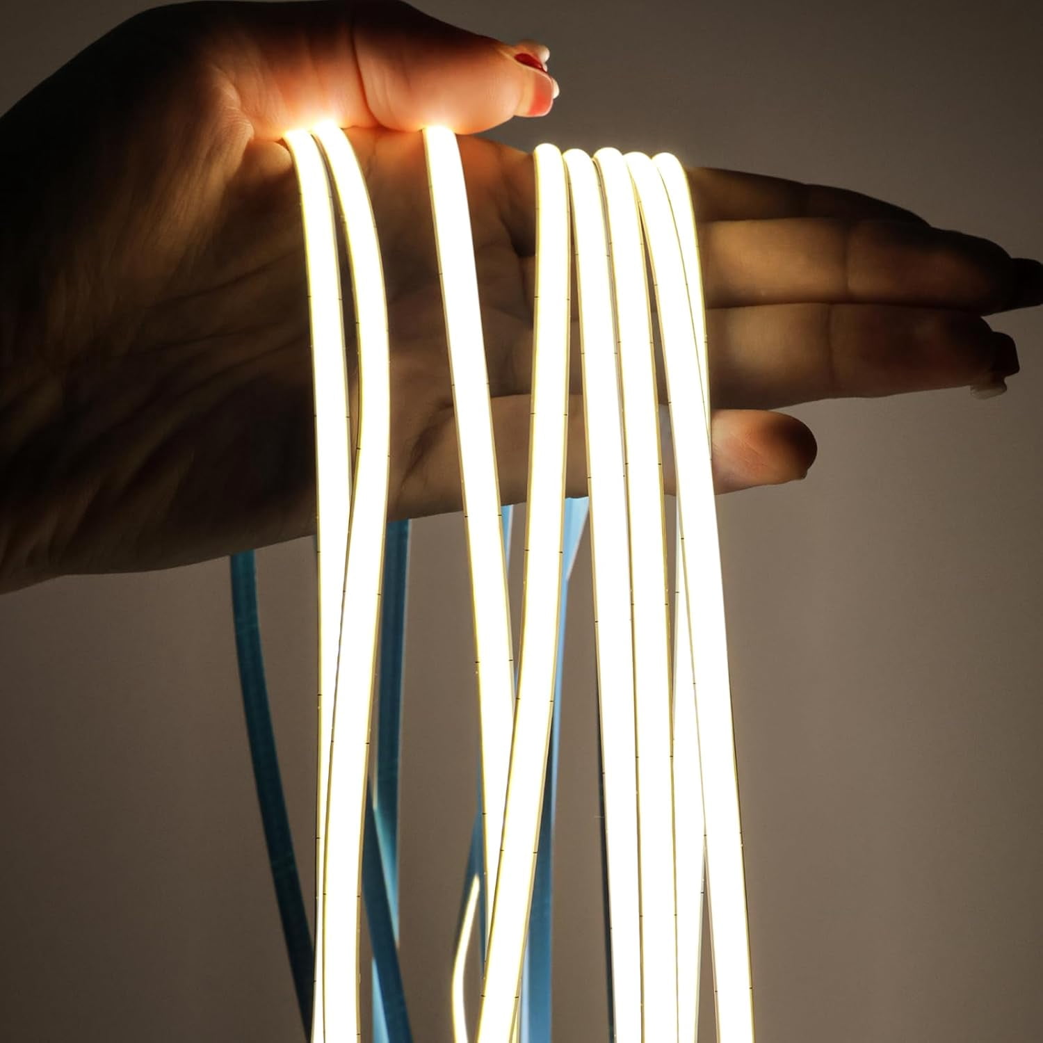 EFEMF-LED Strip Light 24V, 5 mm Wide Ultra Narrow Natural White 4000K ...