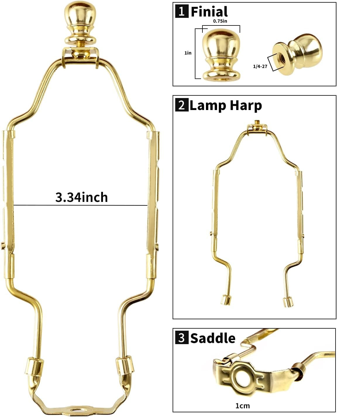 EFEMF-Lamp Shade Holder,lamp Harp,lamp Parts,lamp Kit - lampshade ...