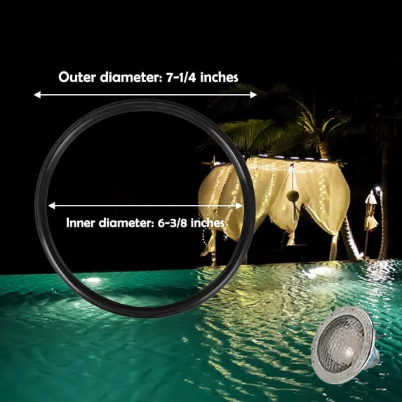EFEMF-Replacement Hayward SPX0540Z2 Underwater Light Lens Gasket, Pool ...