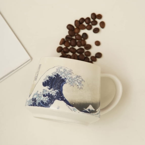 EFEMF-Reusable 12 Oz Ceramic Coffee Travel Mug with Handle, Ceramic ...