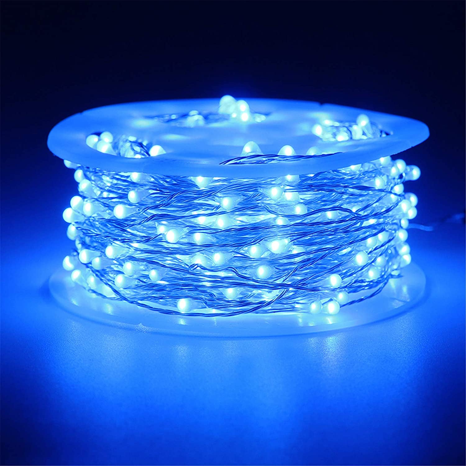 EFEMF-Silver Wire Fairy Lights Plug in 99 Ft 300 LED String Lights with ...
