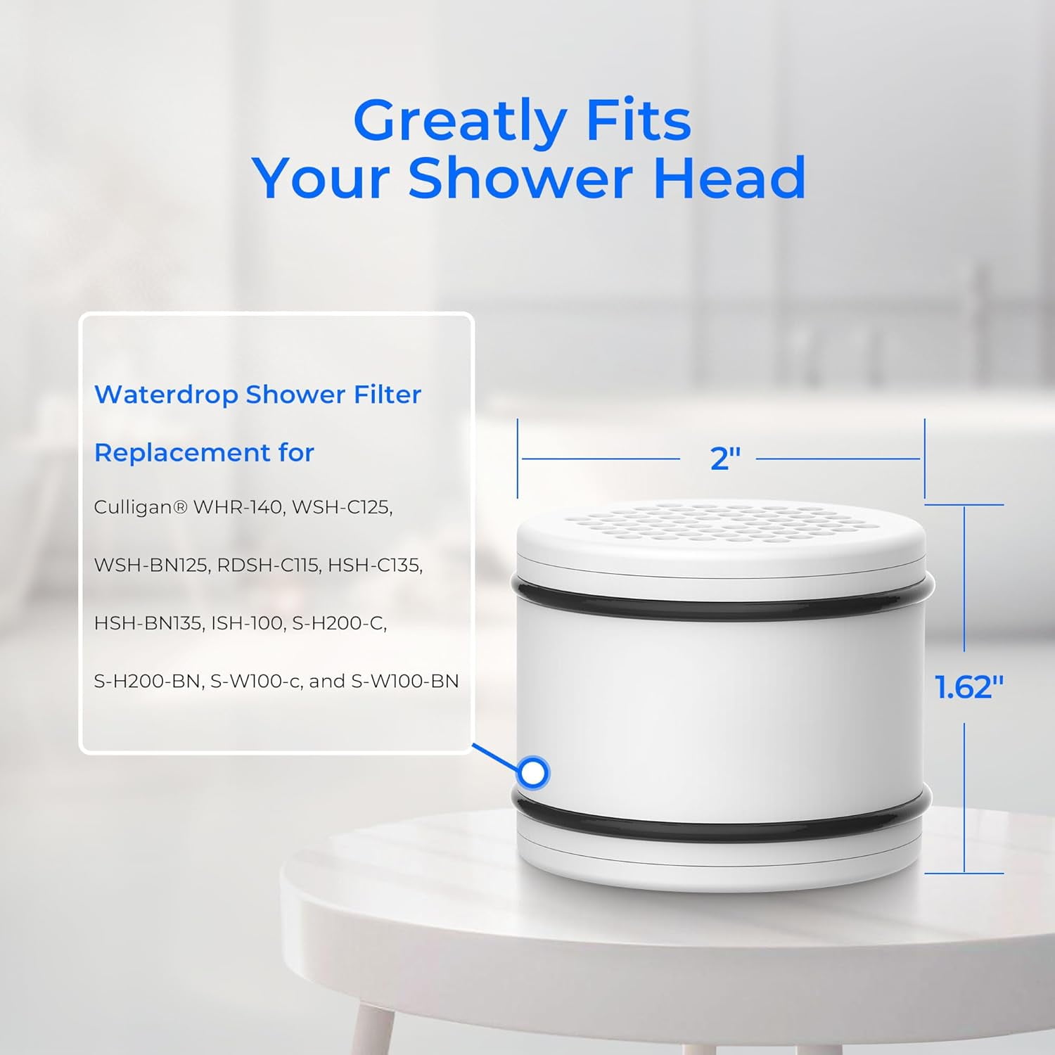 EFEMF-WHR-140 Shower Filter Replacement for Culligan® WHR-140, WSH-C125 ...