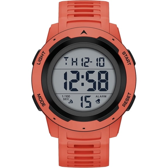EFFFERTWQL-Mens Waterproof Digital Sport Watches Wide Screen Easy Read ...