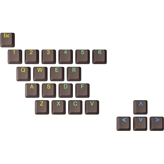 EFFFERTWQL-Rubber Keycap Set | Double Shot Translucent | OEM Profile ...