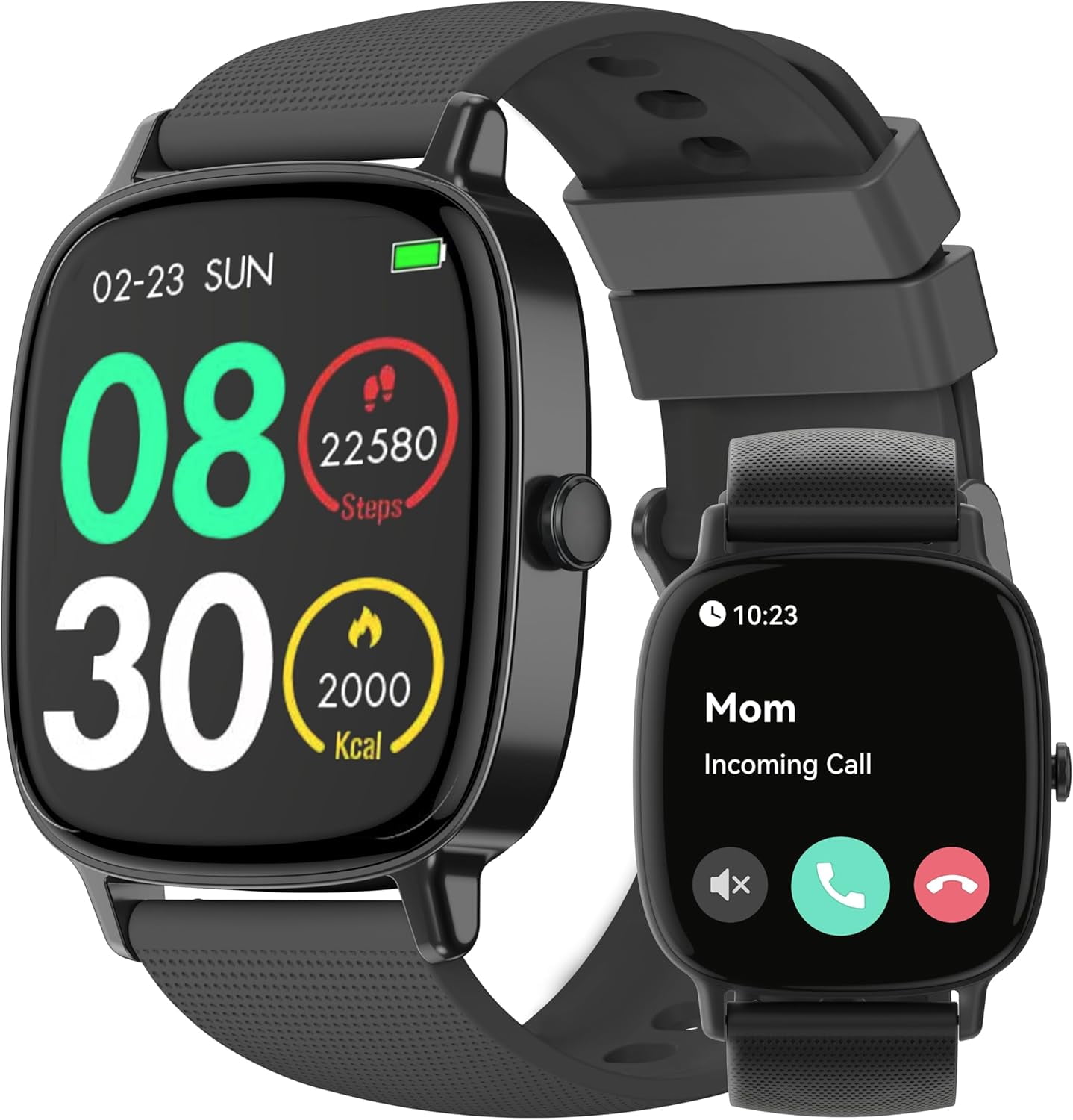 EFFFERTWQL-Smart Watches for Men Women (Answer/Make Calls), 1.85" HD ...