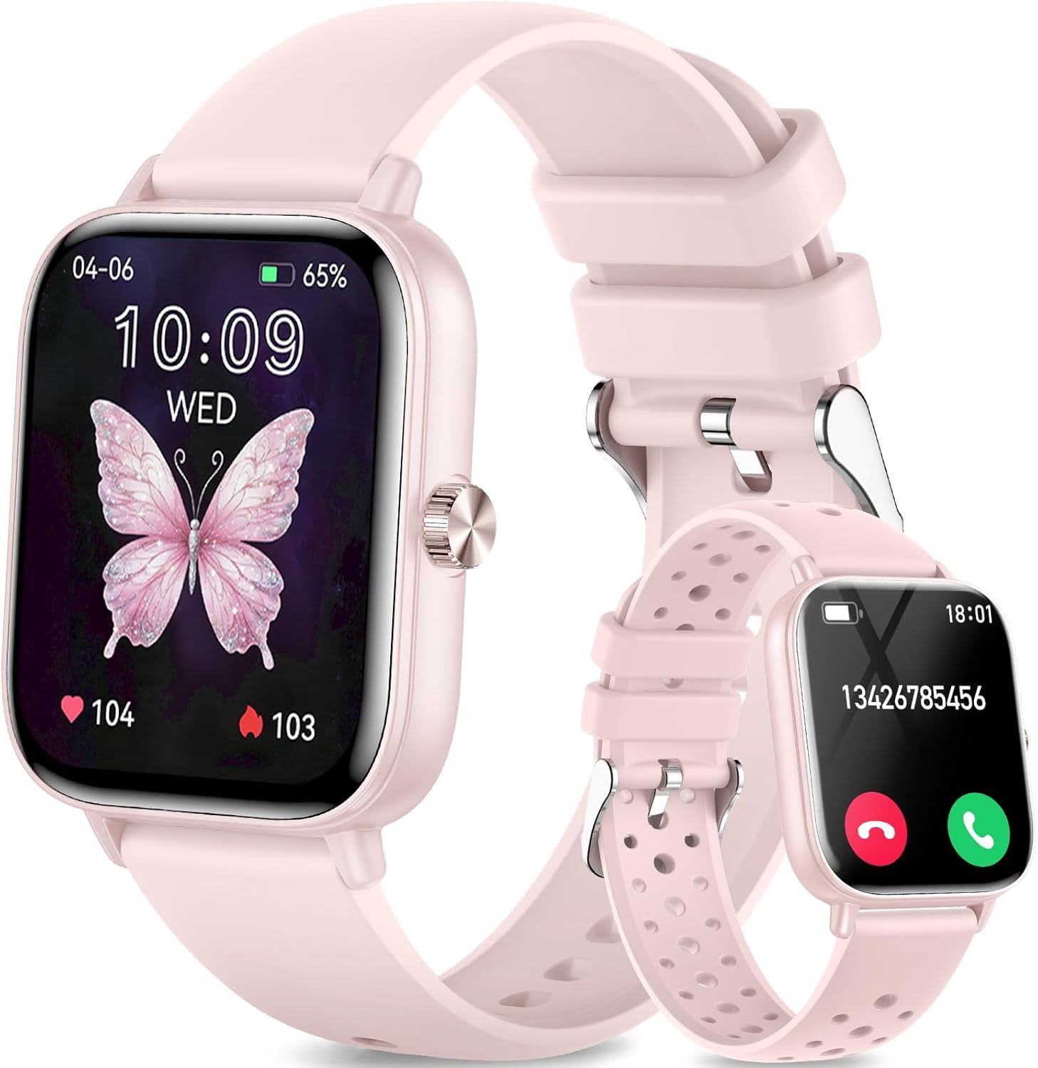 EFFFERTWQL-Smart Watches for Women(Answer/Make Calls), 1.83" Fitness ...