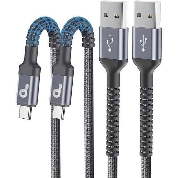 EFFFERTWQL-USB to USB C Cable 3A Fast Charging [2 Pack, 6FT], USB A to ...