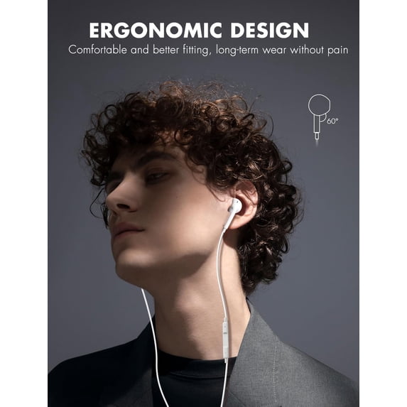 EFFFERTWQL-Wired Earbuds,【Ultra Clear Calls & no Noise】 Headphones ...