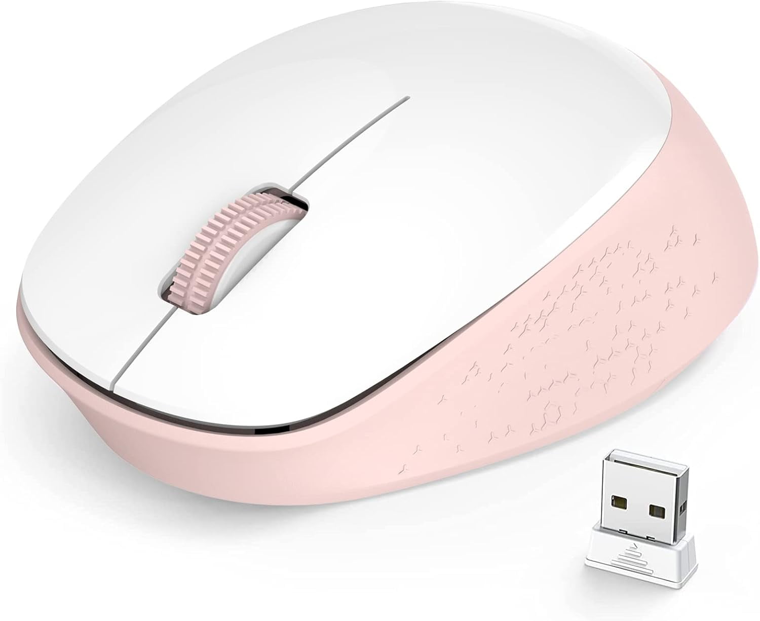 EFFFERTWQL-Wireless Mouse, 2.4G Silent, USB, 3 Buttons, 1600 DPI, White ...