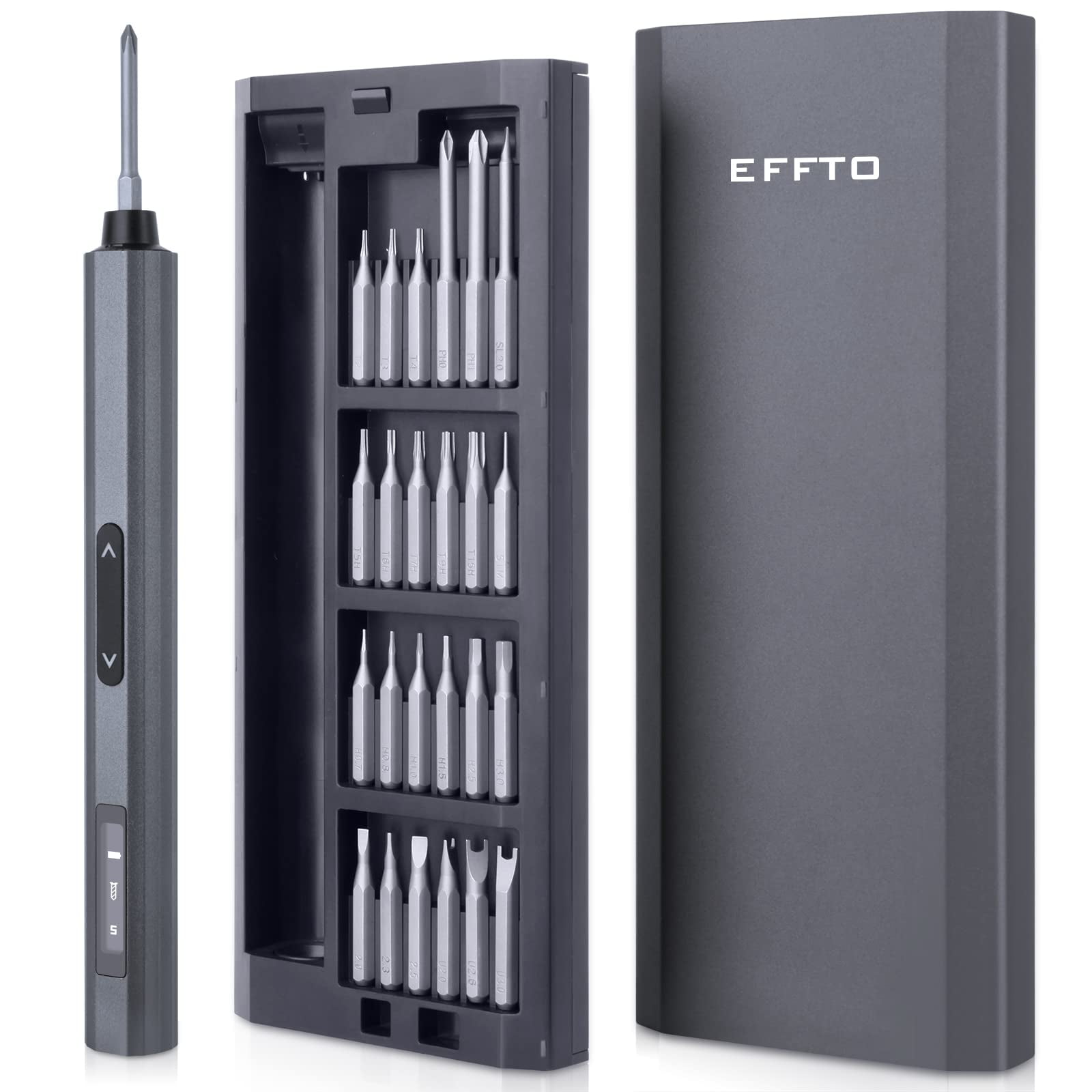 EFFTO Precision Screwdriver Set, 5 Gear Torque, Mini Screwdriver Set ...