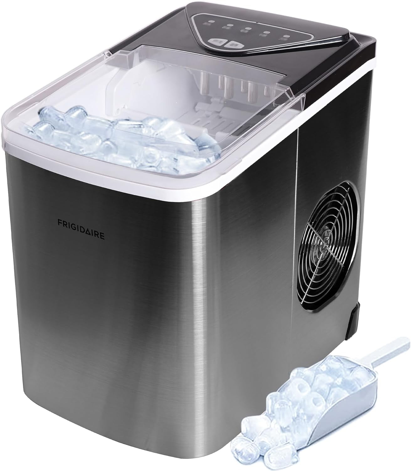 EFIC123-SS Counter Top Maker, Produces 26 pounds Ice per Day, Stainless ...