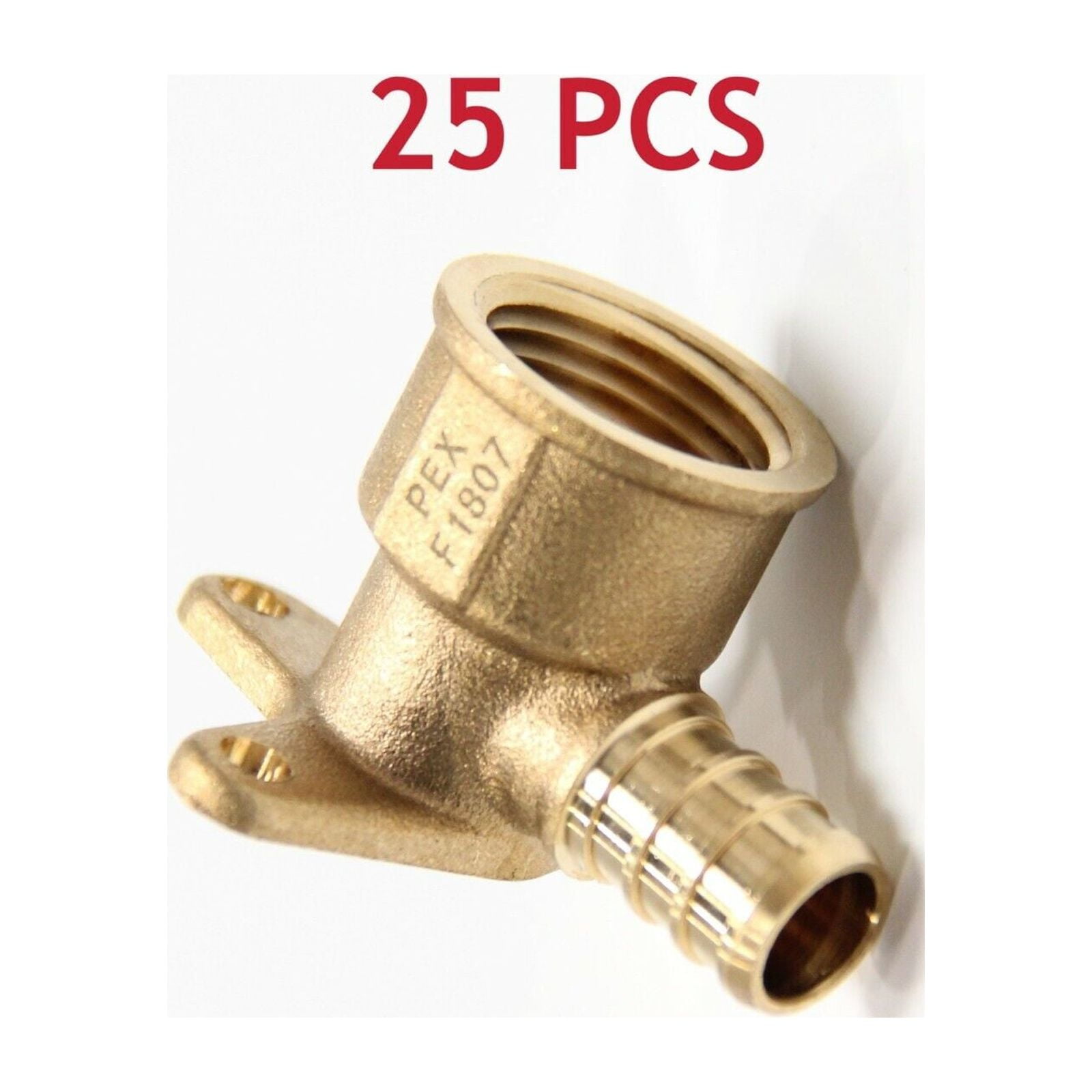 EFIELD 25 PCS 1/2" PEX x 1/2" Female NPT Drop-ear Elbow Crimp Brass ...