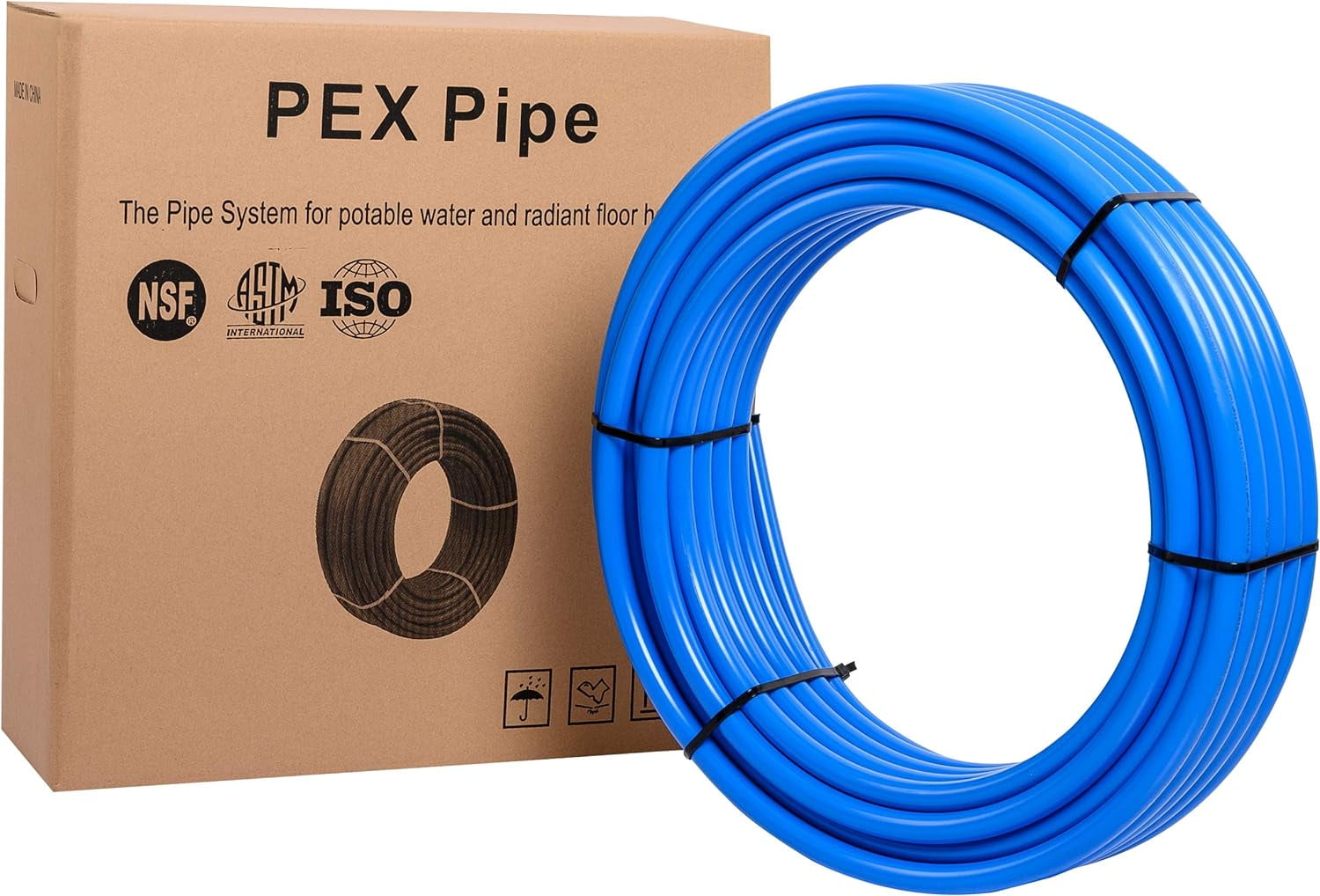 EFIELD 3/4-inch 300 ft Pex-b Piping, Blue Color, NSF Certified for ...