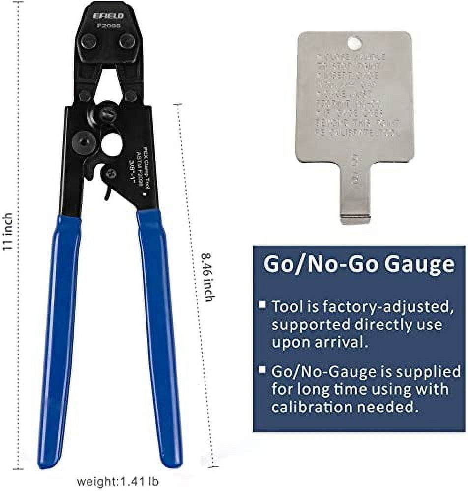 EFIELD Heavy-Duty Canvas Bag/Pex Cinch Clamp Crimping Tool for ...