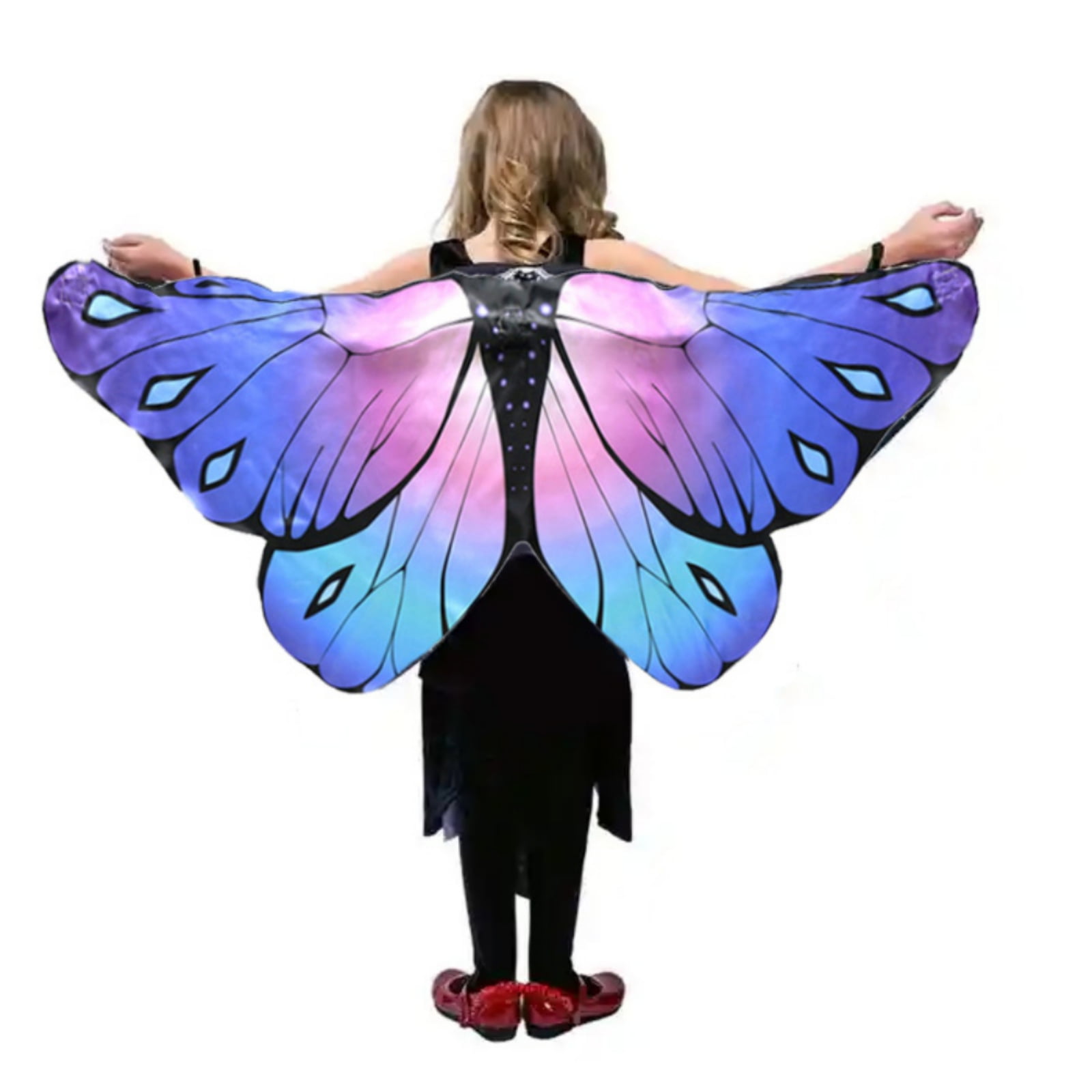EFINNY Children's Butterfly Wing Cape And Mask Perfect For Halloween ...