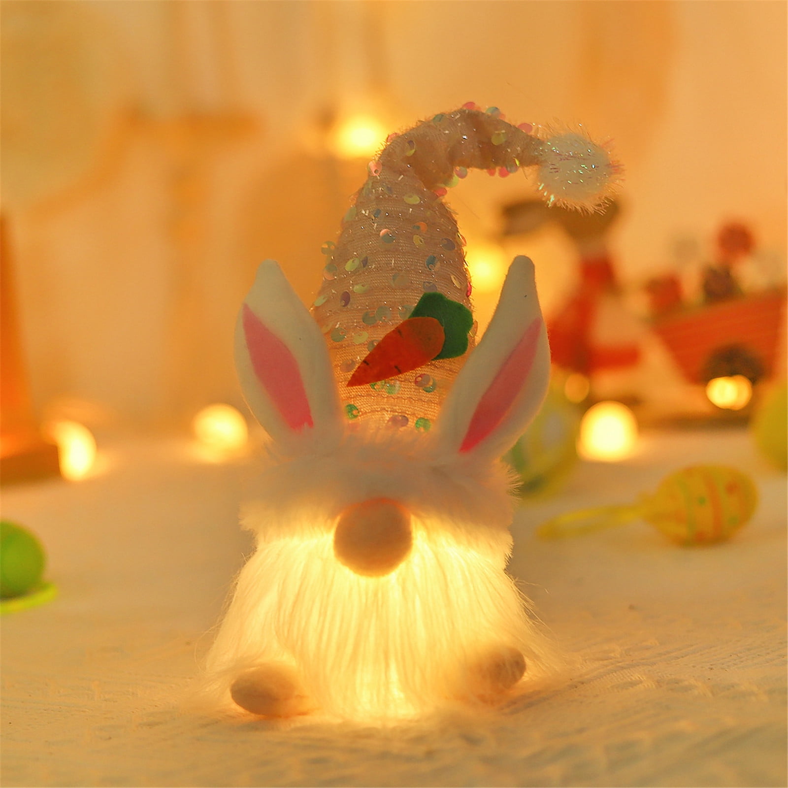 EFINNY Easter Gnomes Decorations, Plush Easter Bunny Handmade Swedish ...