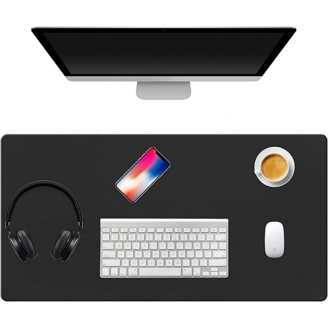 EFINNY Leather Desk Pad Protector,Mouse Pad,Office Desk Mat,Non-Slip PU ...