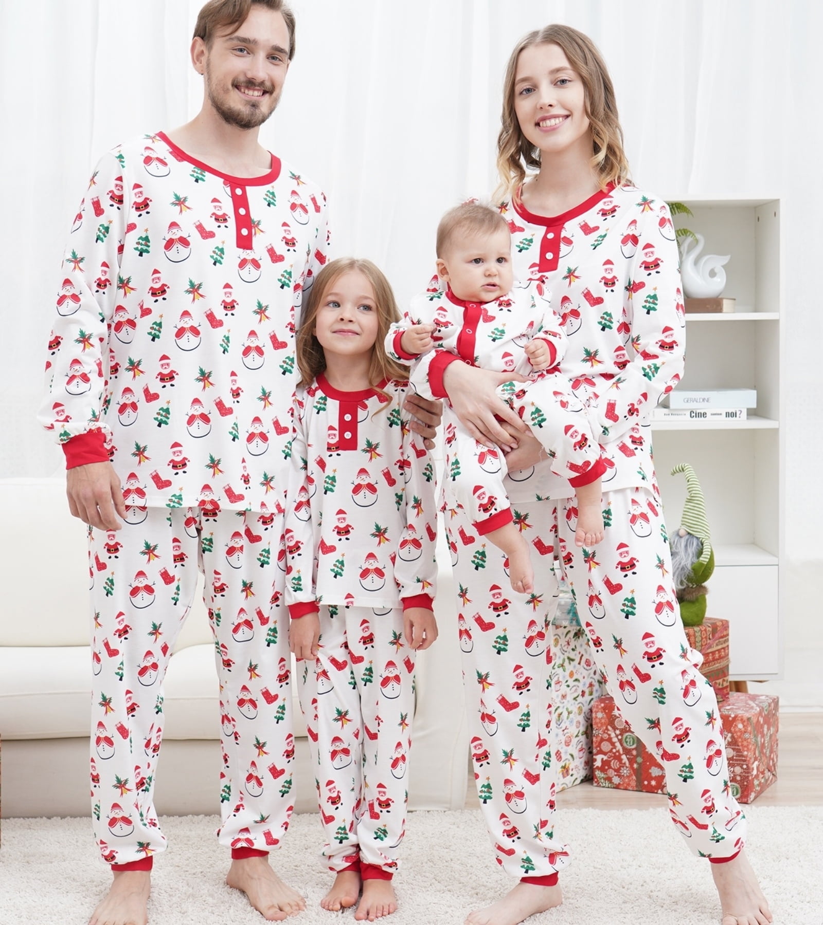EFINNY Matching Family Christmas Pajamas Sets for Women, Parent-Child ...