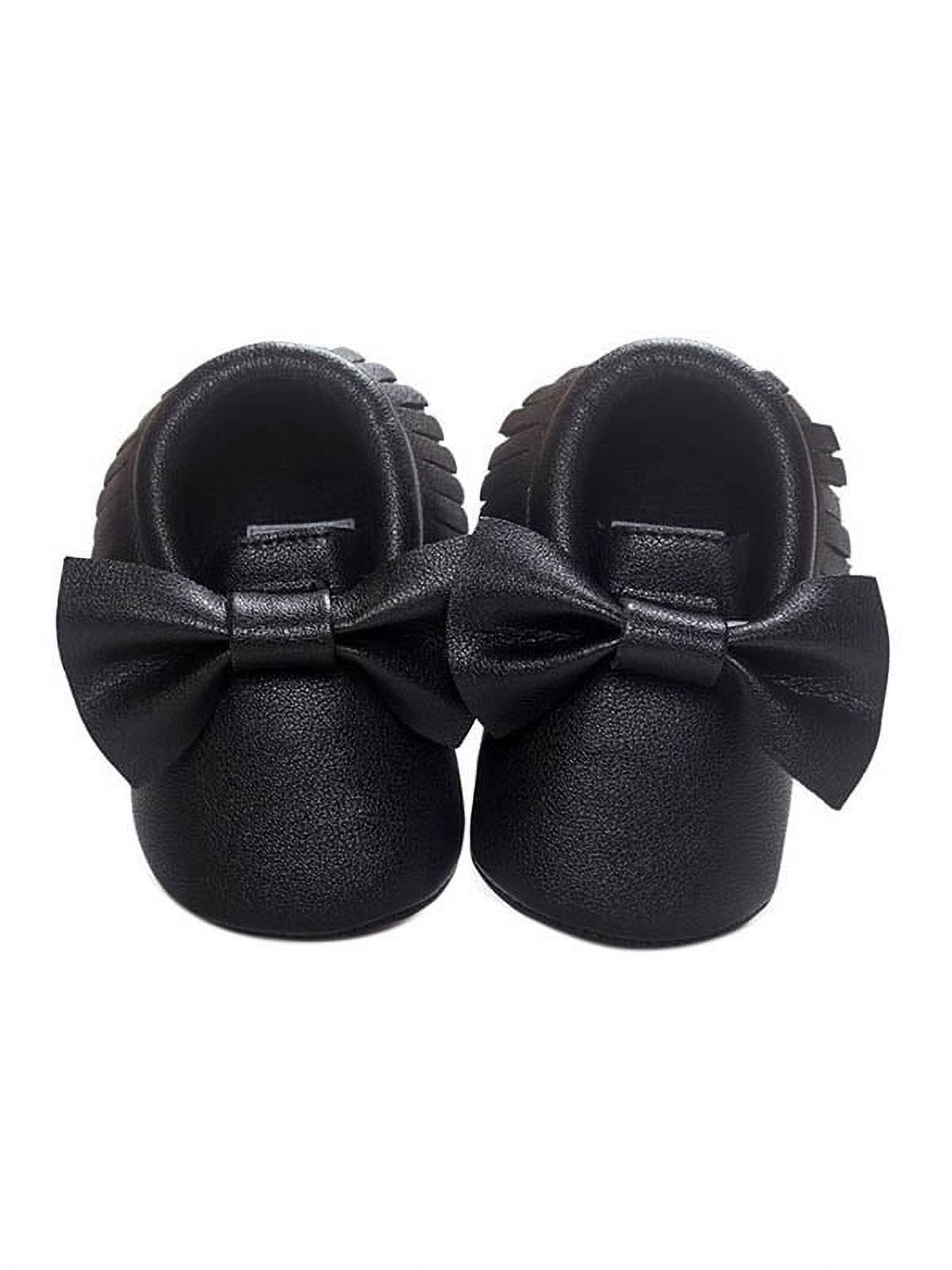 EFINNY Newborn Baby Soft Sole Leather Crib Shoes Anti-slip Prewalker 0 ...