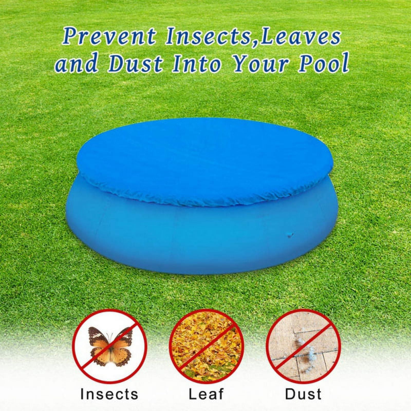 EFINNY Pool Cover,6/8/10/12 Ft Diameter Swimming Pool Cover for Above ...