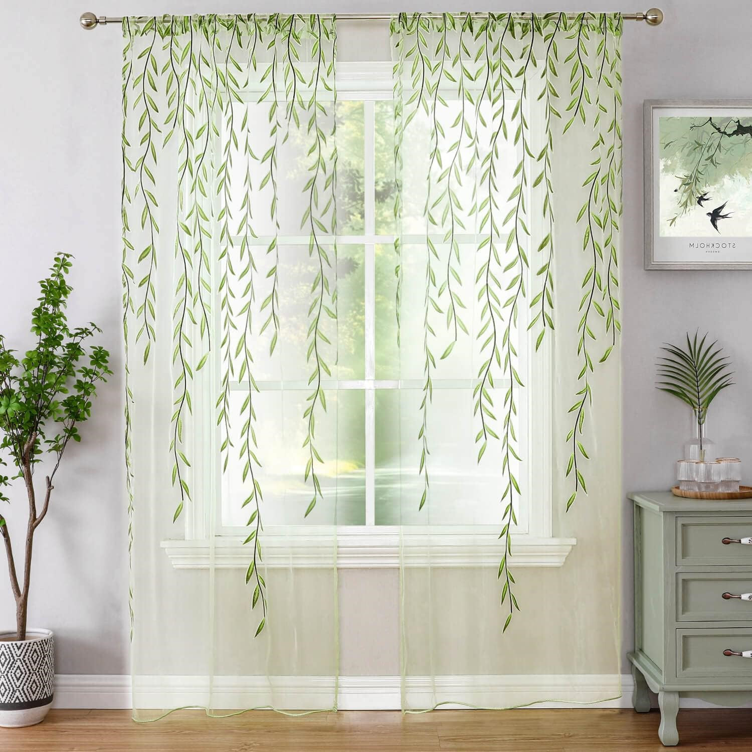 Mainstays Diamond Sheer Window Curtain Panel - Walmart.com