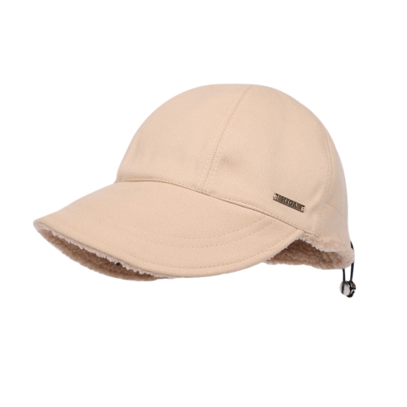 EFINNY Women's Baseball Hats Double Sided Wearable Lamb Hair Duck ...