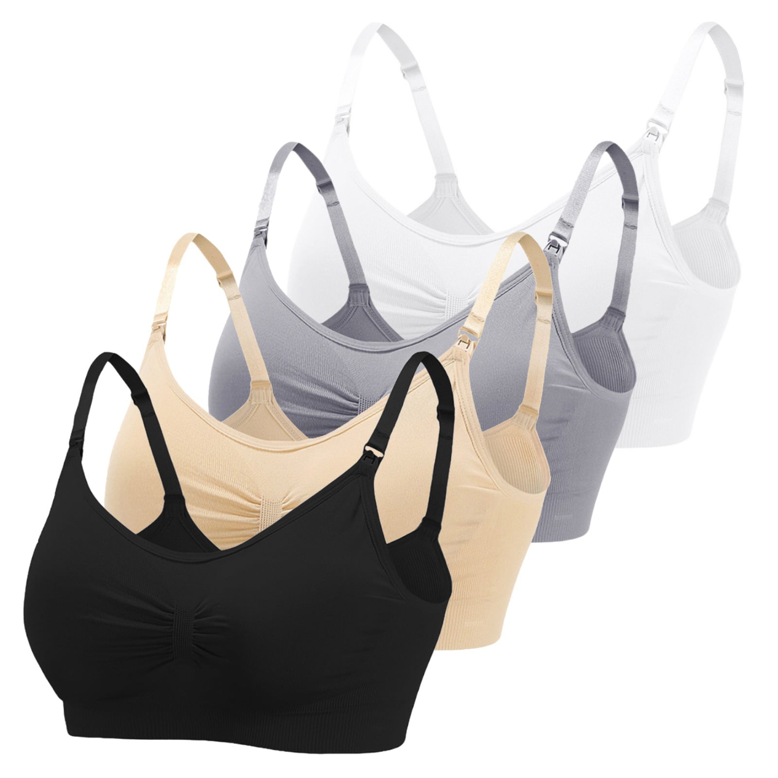 EFINNY Women's Bra Seamless Full Cup Bras Adjustable Maternity ...