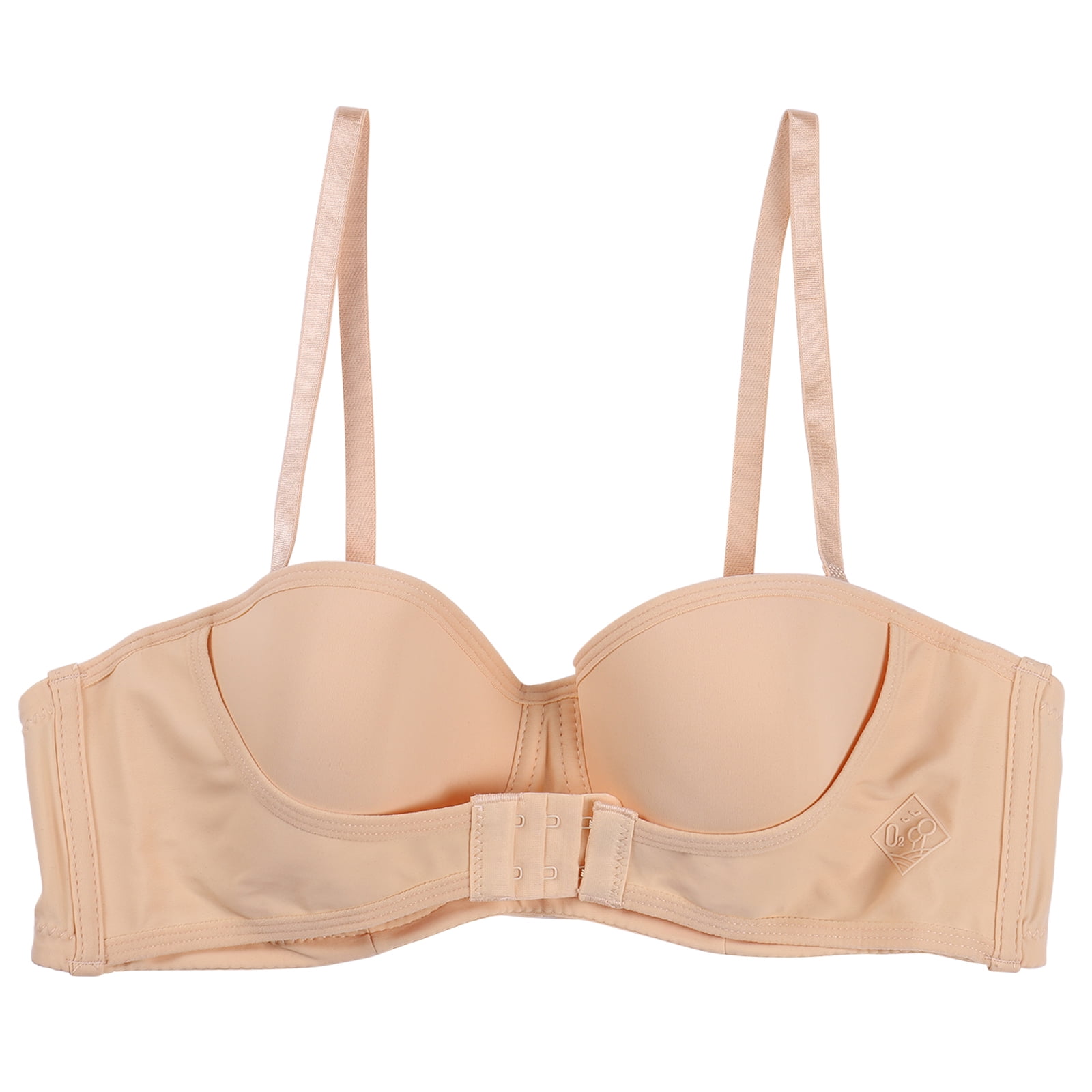 EFINNY Women's Bra Underwear Solid Color Full Cup Ladies Glossy Bandeau ...