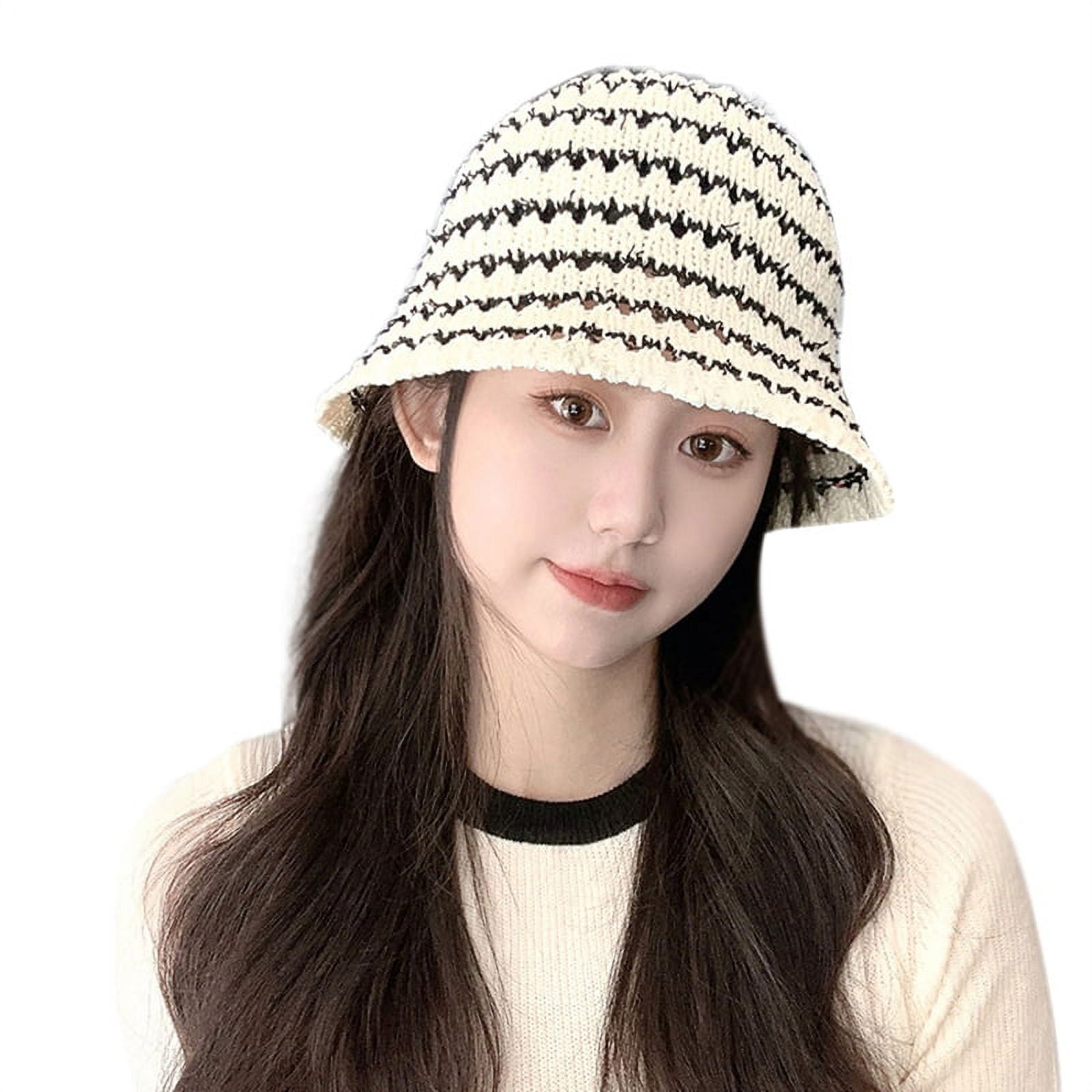 EFINNY Women's Bucket Hat Hollow Out Fisherman Hat Lace Basin Hat ...