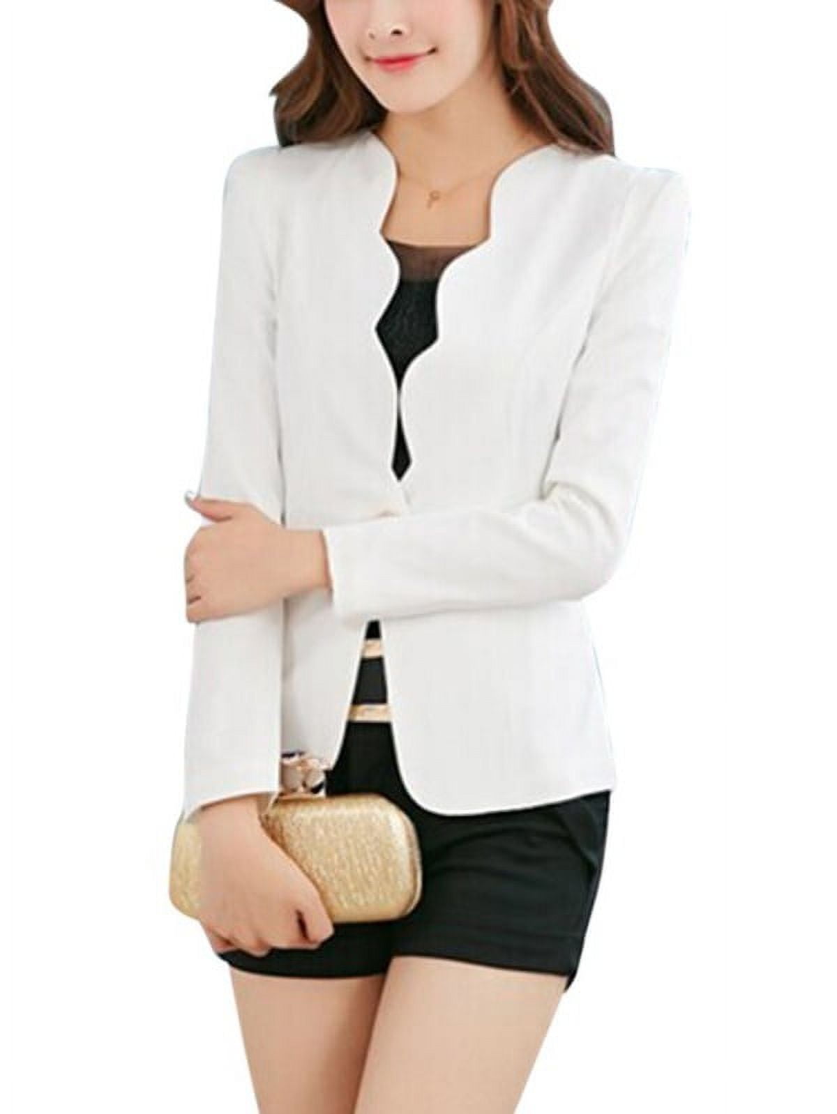 EFINNY Women's Formal Coat One Button Business Blazer Suit - Walmart.com