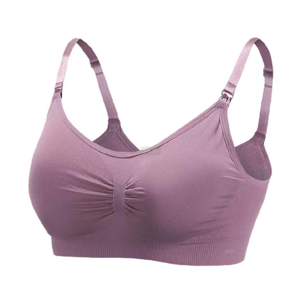 EFINNY Women's Nursing Bra Seamless Full Cup Bras Adjustable Maternity ...