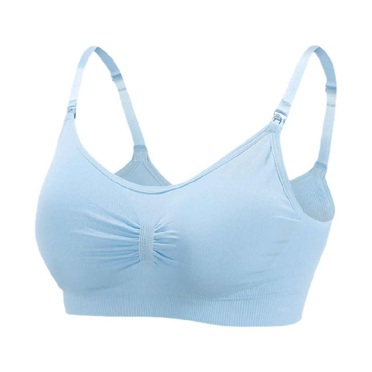 EFINNY Women's Nursing Bra Seamless Full Cup Bras Adjustable Maternity ...