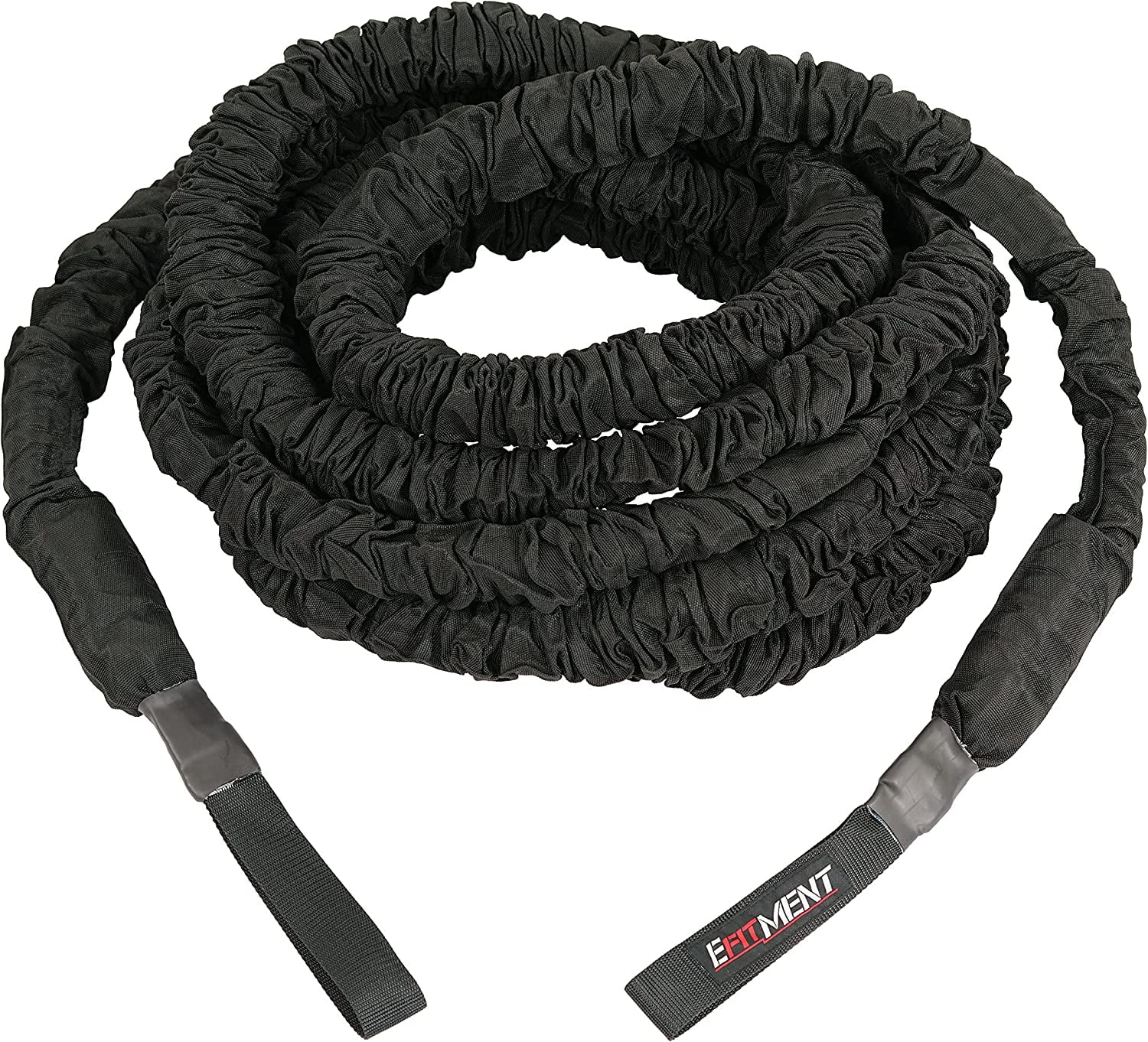 EFITMENT High Performance Extra Thick Elastic Battle Rope - Up to 60lbs ...