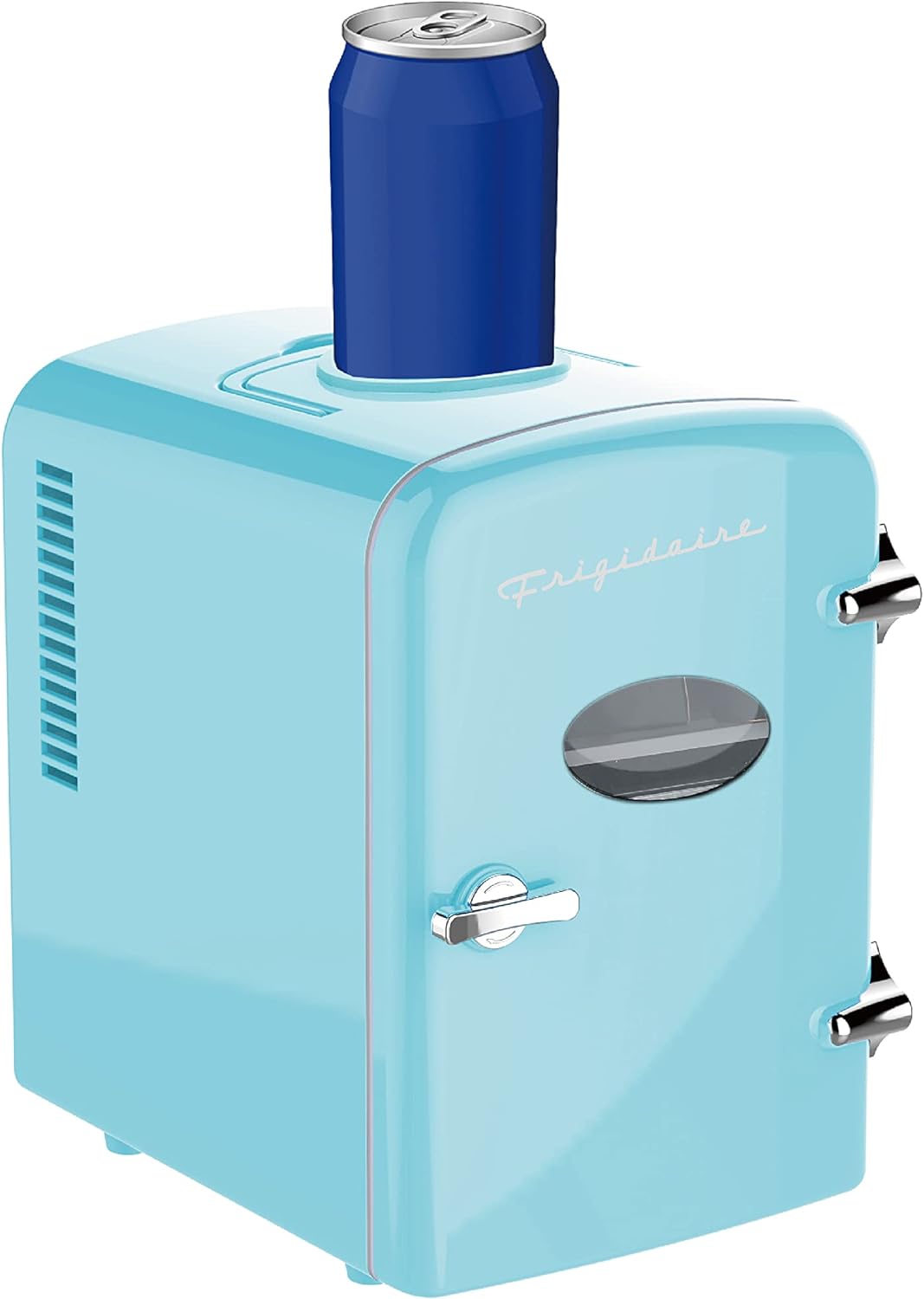 EFMIS171-BLACK Retro Mini Portable Personal Fridge - Ideal for Home ...