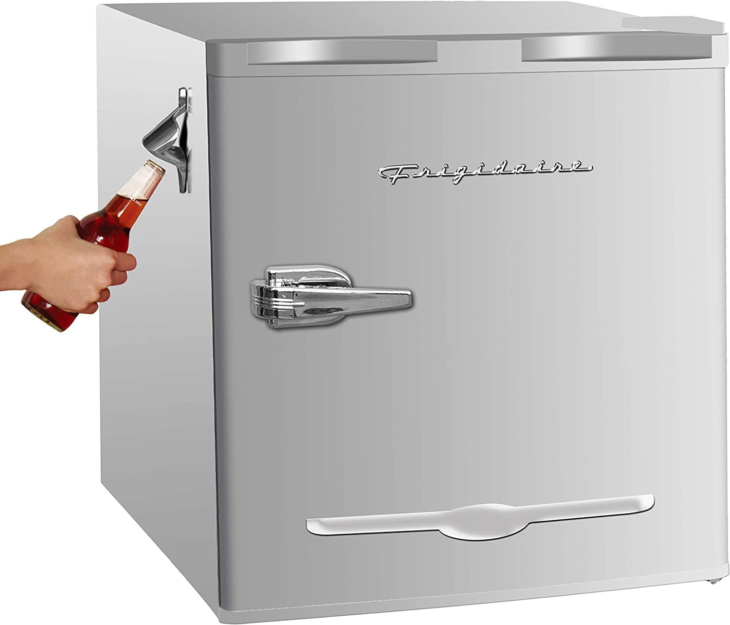 EFR176 Retro Compact Fridge with Chiller Mini Refrigerator with Built ...