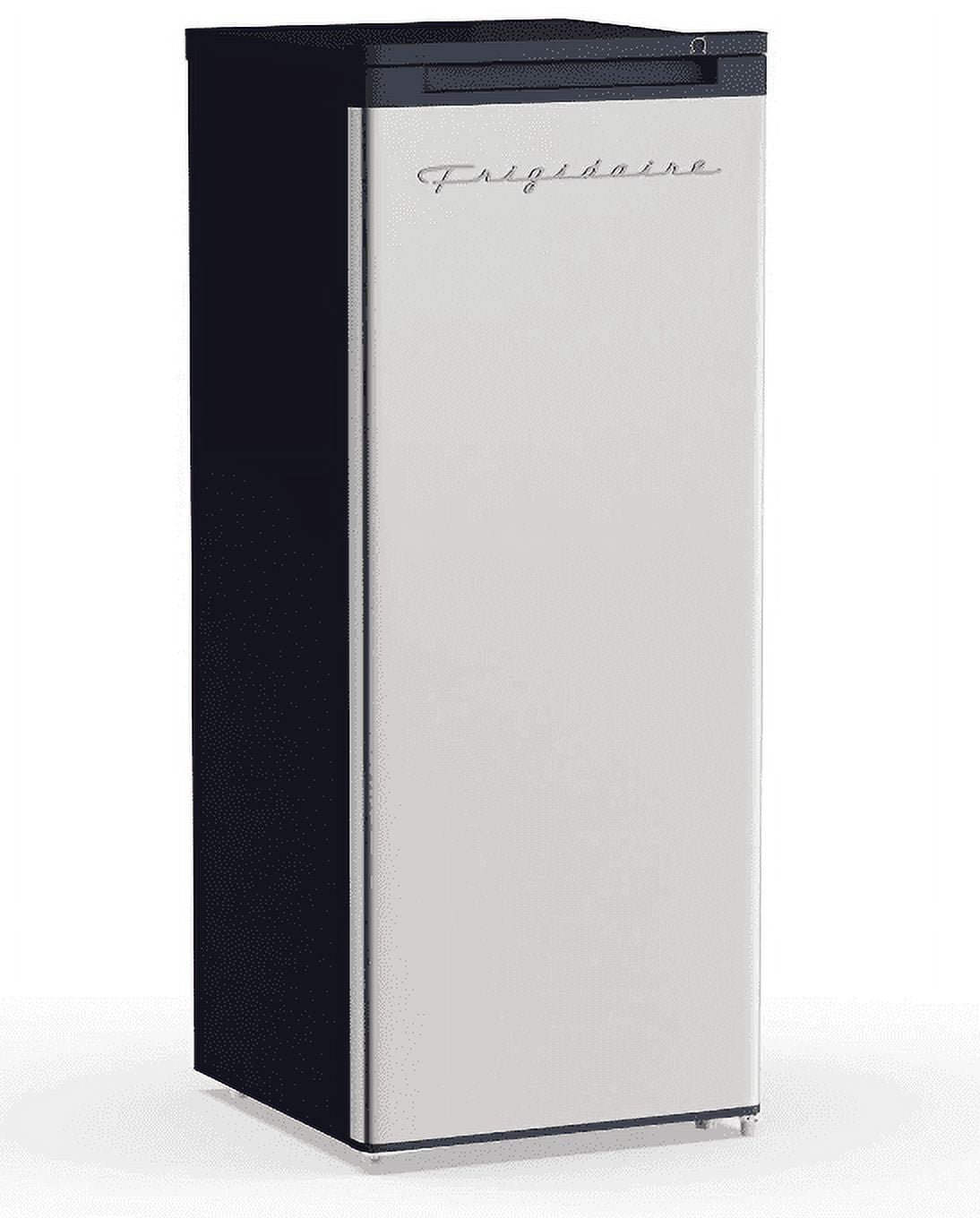 N-O Upright Freezer 6.5 cu ft, Stainless Platinum, Silver, Reversible ...