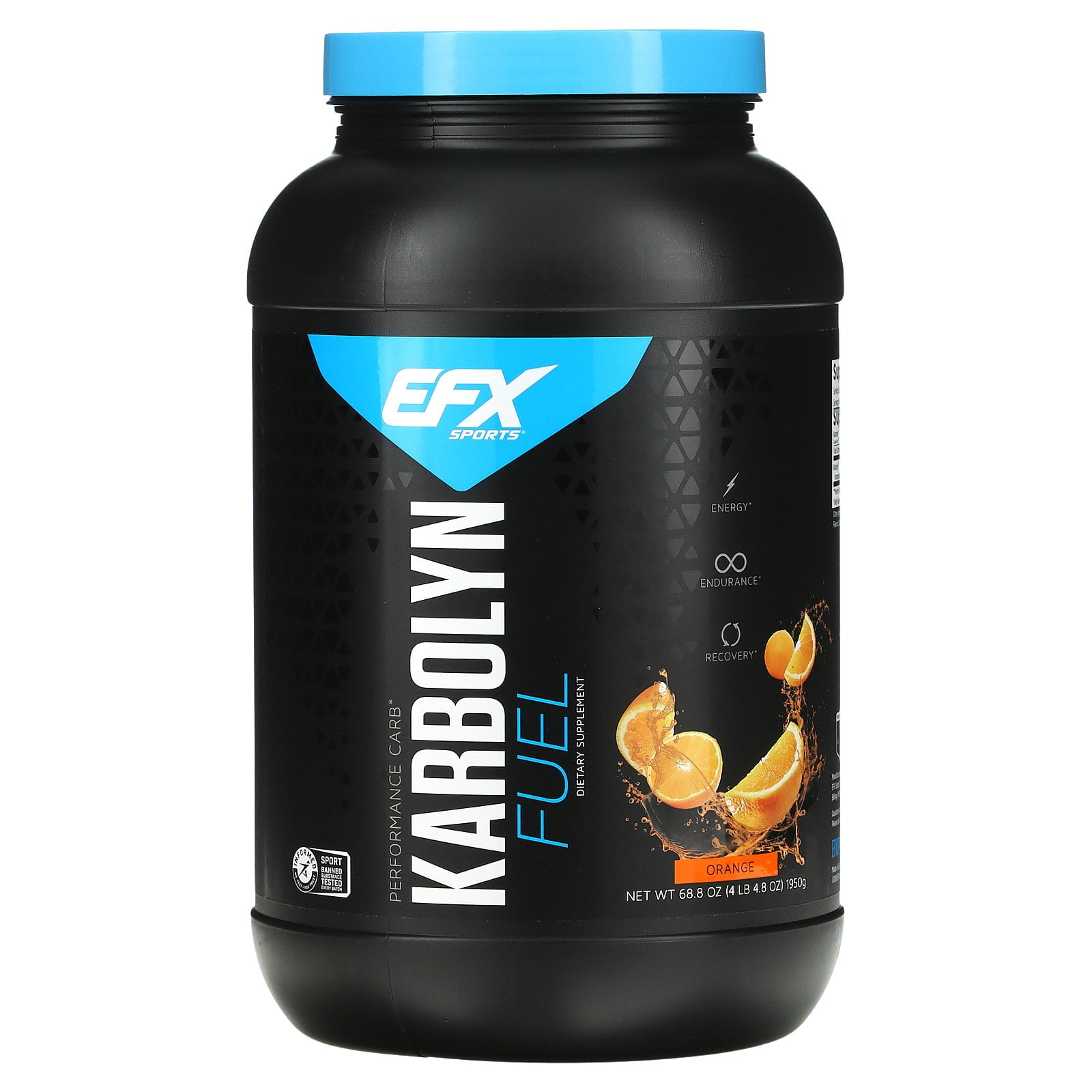EFX Sports Karbolyn Fuel, Orange, 4 lb 4.8 oz (1950 g) - Walmart.com