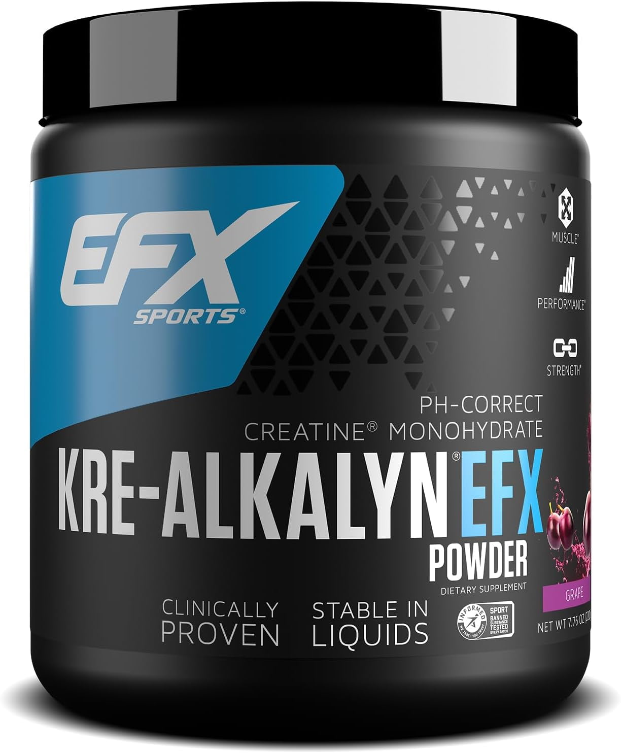 EFX Sports Kre-Alkalyn EFX Powder | pH Correct Creatine Monohydrate ...