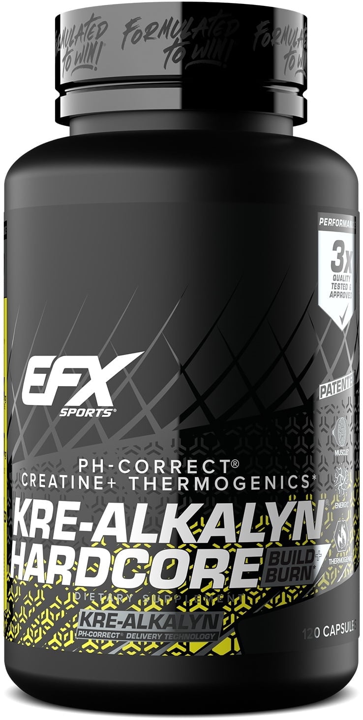 EFX Sports, Kre-Alkalyn Hardcore, 120 Capsules - Walmart.com