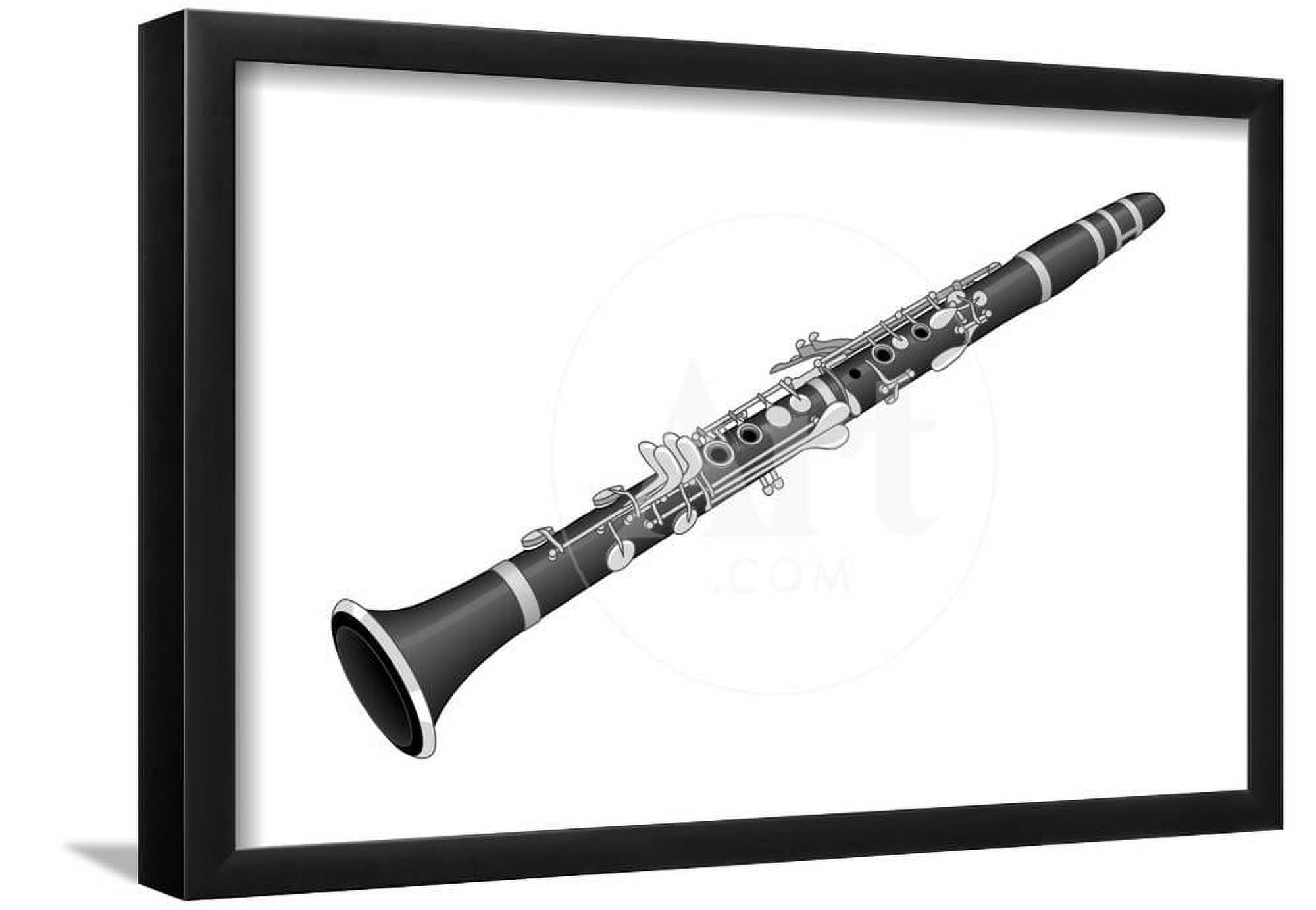 EFlat or Soprano Clarinet, Woodwind, Musical Instrument, Framed Art ...
