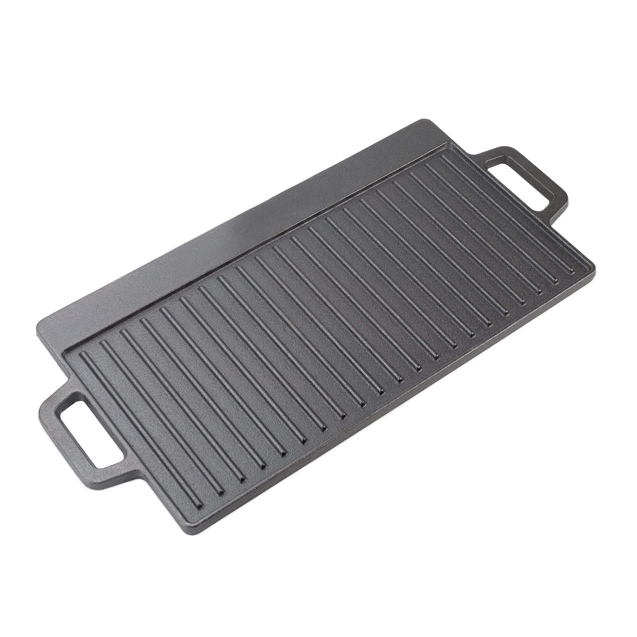 Expert Grill Deluxe Cast Aluminum Reversible Grill Griddle Plate, Black ...